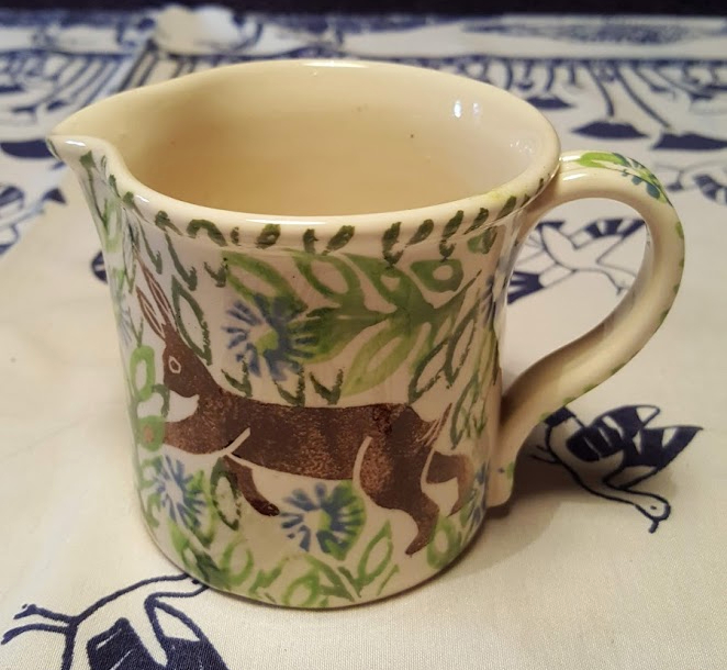 Small jug – Hares design – West Lodge Pottery